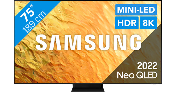Samsung Neo QLED 8K 75QN800B (2022) - Coolblue - Voor 23.59u, morgen in ...