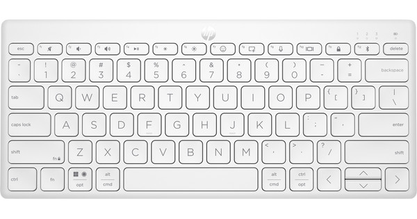HP 350 Compact Wireless Keyboard White QWERTY - Coolblue - Before 23:59 ...