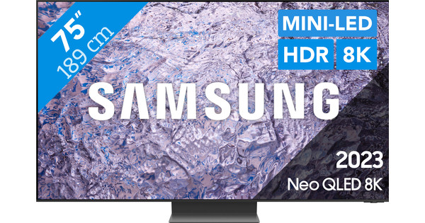 Samsung Neo QLED 8K 75QN800C (2023) - Coolblue - Voor 23.59u, morgen in ...