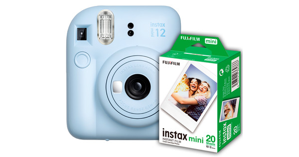 Fujifilm Instax Mini 12 Pastel Blue Bundel - Coolblue - Voor 23.59u ...