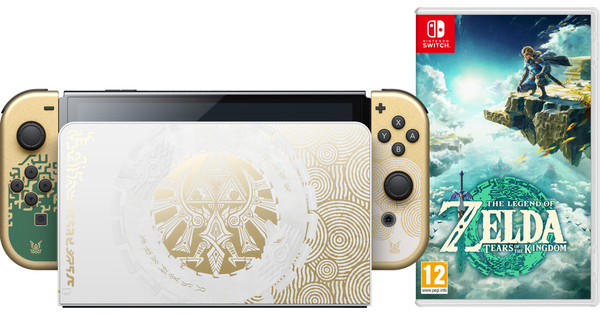 Nintendo Switch OLED Zelda Edition + The Legend of Zelda: Tears of the ...