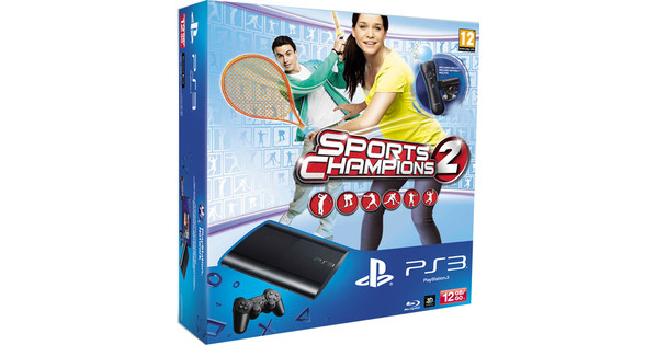 PlayStation 3 12 GB Super Slim + Move + Sports Champions 2 - Coolblue ...