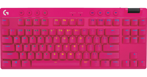 Logitech G PRO X TKL Lightspeed Gaming Toetsenbord Qwerty Magenta ...