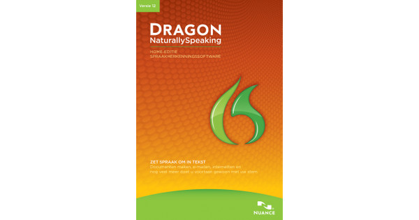 Nuance Dragon Naturally Speaking Home 12.0 - Coolblue - Voor 23.59u ...