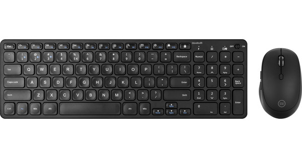 BlueBuilt Draadloos Bluetooth QWERTY Toetsenbord + Draadloze Bluetooth Muis - Coolblue - Voor 23 ...