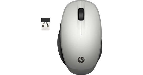 HP 300 Dual Mode Mouse Silver - Coolblue - Before 23:59, delivered tomorrow