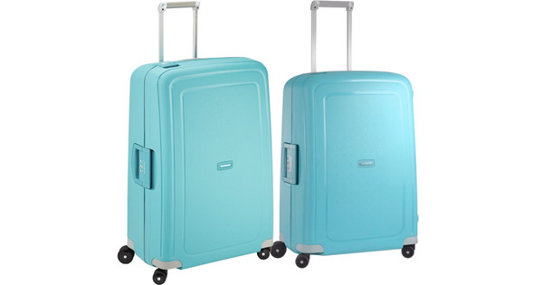 Samsonite S'cure Spinner 75+69cm Aqua Blue kofferset - Coolblue - Voor ...