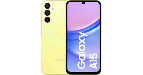 Samsung Galaxy A15 128GB Yellow 4G - Coolblue - Before 23:59, delivered ...
