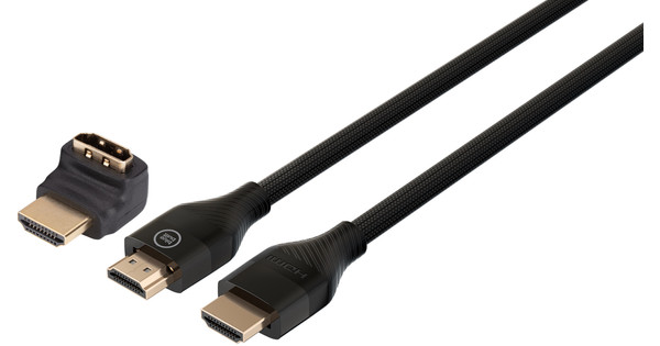 BlueBuilt HDMI Cable 4K 60Hz Nylon 1.5m + 90° Adapter - Coolblue ...