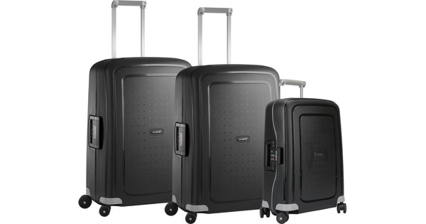 Samsonite S'cure Spinner 69+55+69cm Black kofferset - Coolblue - Voor ...