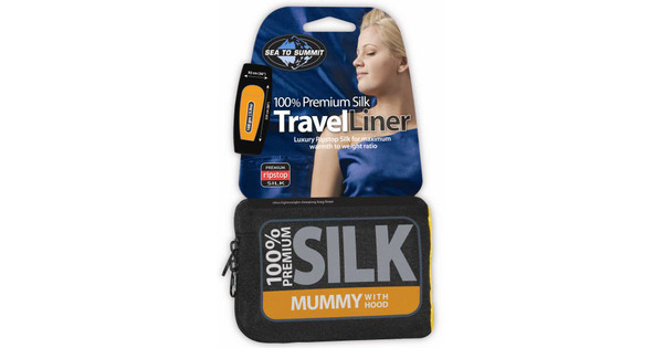 Sea to Summit Silk Travel Liner Mummy Hooded - Coolblue - Voor 23.59u ...