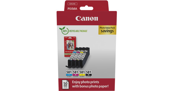 Canon CLI-581 Cartridges Combo Pack - Coolblue - Voor 23.59u, morgen in ...