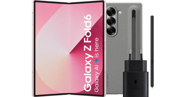 Samsung Galaxy Z Fold 6 512GB Pink 5G + Accessory Pack - Coolblue ...