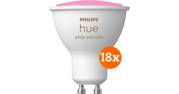 Philips Hue White and Color GU10 18-pack - Coolblue - Before 23:59 ...