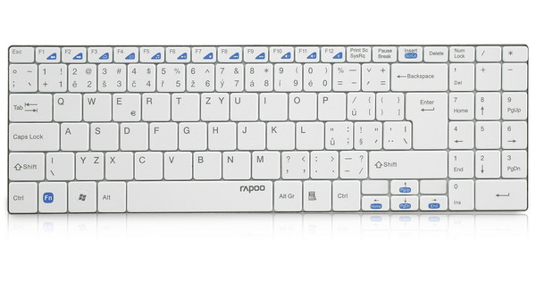 Rapoo E9070 Draadloos Toetsenbord Wit - Coolblue - Voor 23.59u, morgen in huis