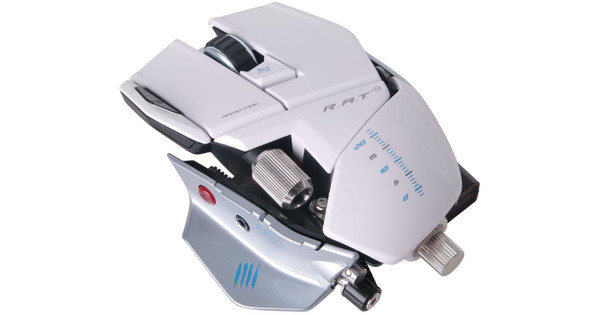 MadCatz R.A.T. 9 Wireless Gaming Mouse Wit - Coolblue - Voor 23.59u ...