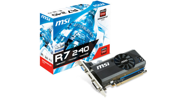 MSI Radeon R7 240 2GD3 LP - Coolblue - Voor 23.59u, morgen in huis