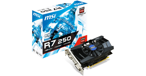 MSI Radeon R7 250 2GD3 OC - Coolblue - Voor 23.59u, morgen in huis