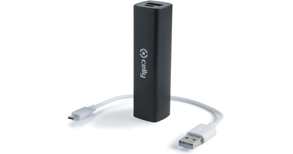 Celly Power Bank 2000mAh Black - Coolblue - Voor 23.59u, morgen in huis
