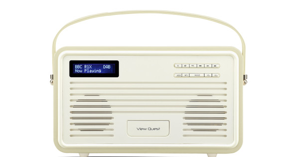 View Quest Retro DAB+ Radio Cream - Coolblue - Voor 23.59u, morgen in huis