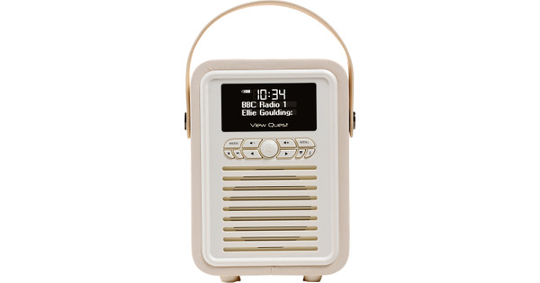 View Quest Retro Mini DAB+ Bluetooth Wit - Coolblue - Voor 23.59u ...