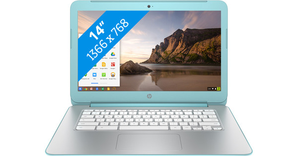 HP Chromebook 14-x002nd Turquoise - Coolblue - Voor 23.59u, morgen in huis