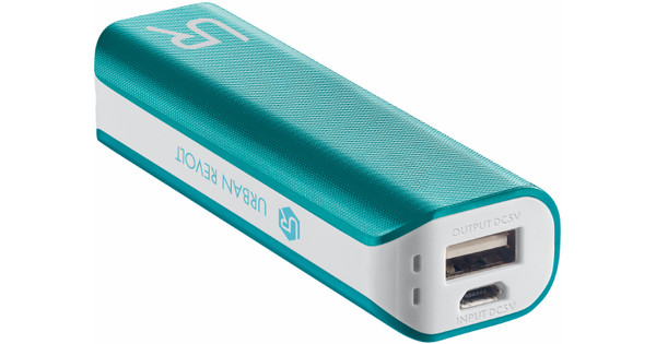 Urban Revolt Powerbank 2200 mAh Wit/Blauw - Coolblue - Voor 23.59u ...