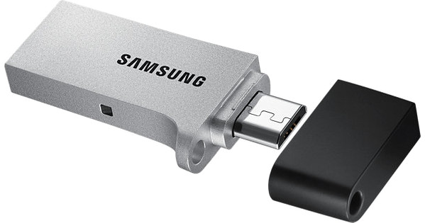 Samsung Flash Drive Duo USB/Micro USB 32 GB - Coolblue - Voor 23.59u ...