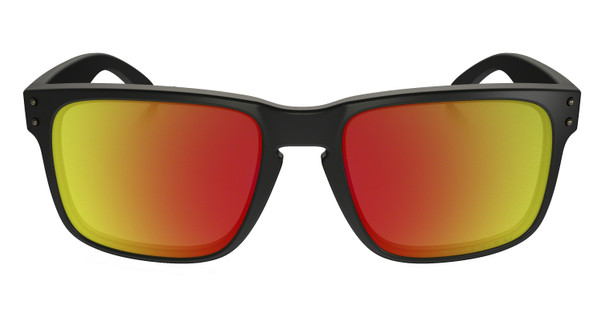 Oakley Holbrook Matte Black/Ruby Iridium Polarized - Coolblue - Voor 23 ...