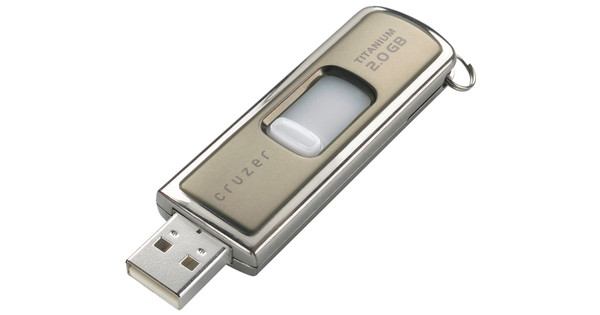 Sandisk Cruzer Titanium U3 2 GB + ReadyBoost - Coolblue - Voor 23.59u ...