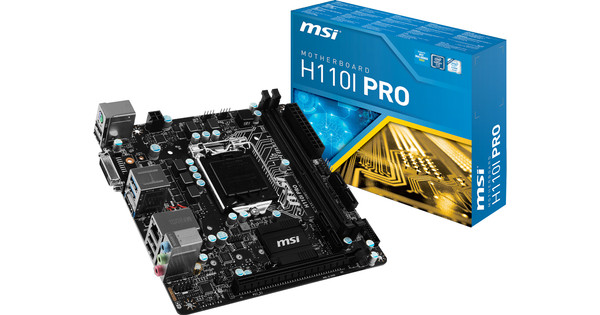 MSI H110I PRO - Coolblue - Voor 23.59u, morgen in huis