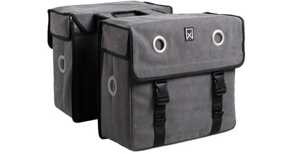 Willex Canvas Dubbele Tas Grijs - Coolblue - Voor 23.59u, morgen in huis