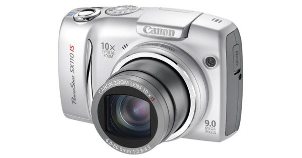 Canon PowerShot SX110 IS Silver - Coolblue - Voor 23.59u, morgen in huis