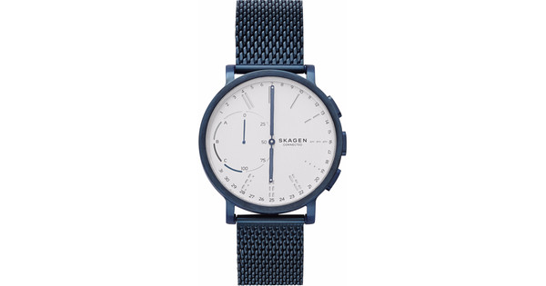 Skagen Hagen Connected Hybrid Roestvrij Staal Donkerblauw - Coolblue ...
