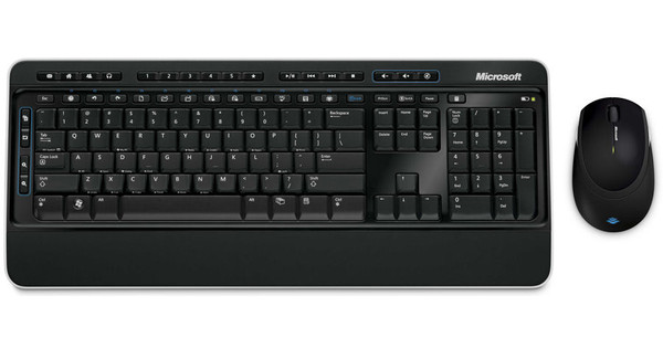 Microsoft 3000 Draadloos Toetsenbord en Muis QWERTY - Coolblue - Voor ...