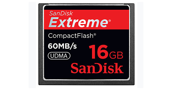 SanDisk CF Extreme 16GB 60MB/s - Coolblue - Voor 23.59u, morgen in huis