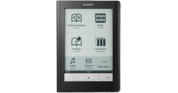 Sony Reader Touch Edition PRS-600 Black - Coolblue - Voor 23.59u ...
