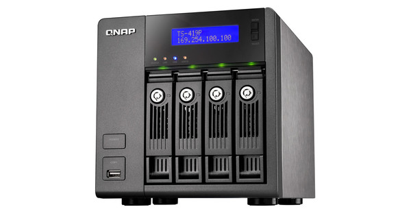 Qnap TS 419P Turbo NAS - Coolblue - Voor 23.59u, morgen in huis