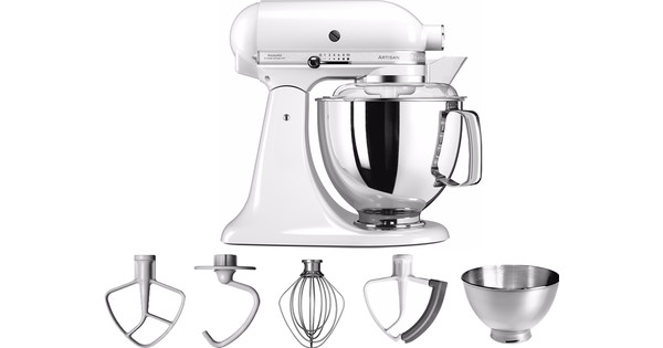 KitchenAid Artisan Mixer 5KSM175PSEWH Wit - Coolblue - Voor 23.59u ...