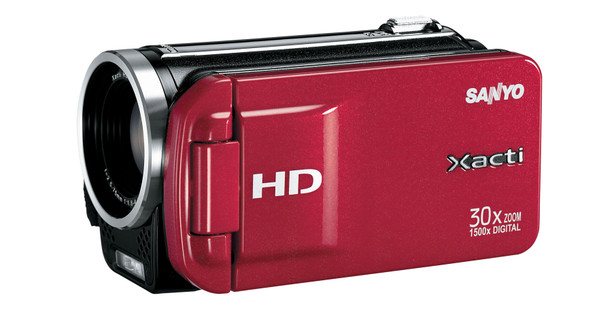 Sanyo Xacti VPC-TH1 Camcorder Red - Coolblue - Voor 23.59u, morgen in huis