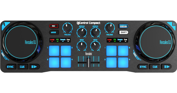 Hercules DJControl Compact - Coolblue - Voor 23.59u, morgen in huis