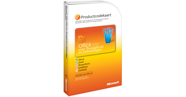 Microsoft Office voor Thuisgebruik en Zelfstandigen 2010 NL Product Key ...