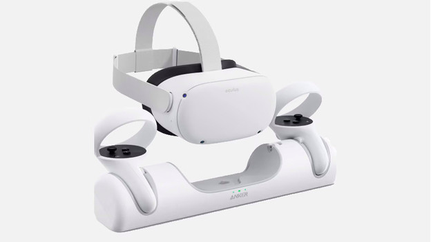 How do you charge the Meta Quest 2 VR headset and controllers ...