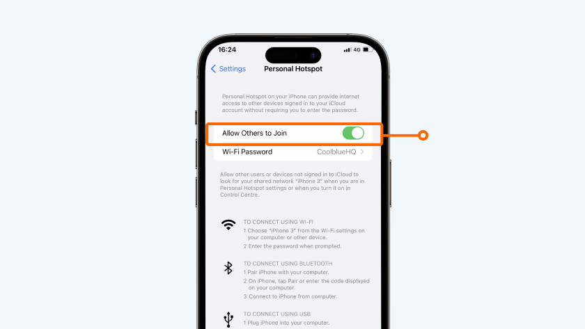 How do you set up your Apple iPhone as a hotspot? - Coolblue - anything ...