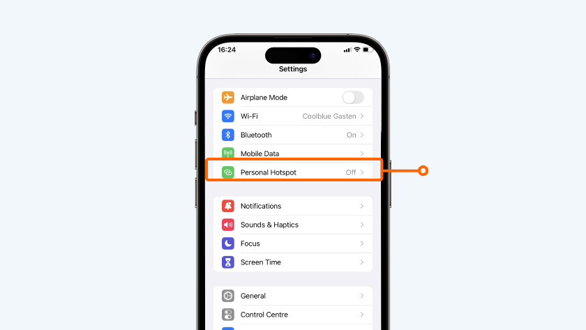 How do you set up your Apple iPhone as a hotspot? - Coolblue - anything for a smile
