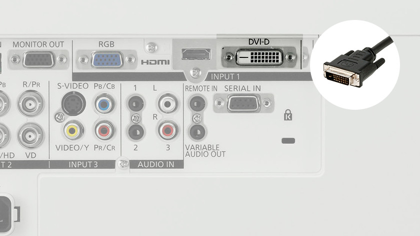 What connectors does a projector have? - Coolblue - anything for a smile