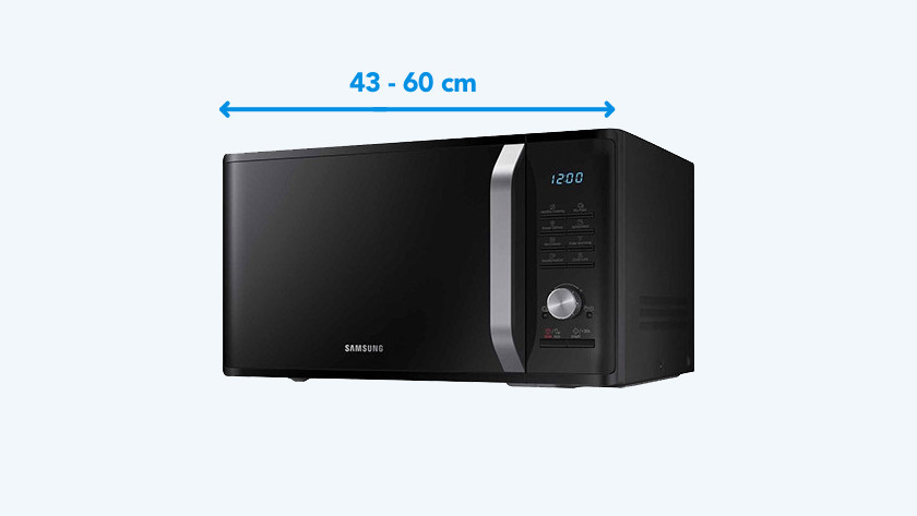 What are the dimensions of a microwave? - Coolblue - anything for a smile