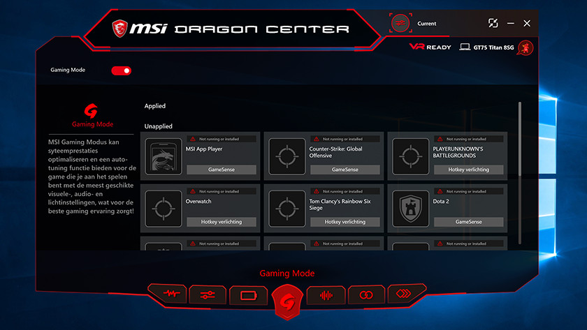Msi Dragon Center Mystic Light RGB Gaming PC Recommended RGB PC