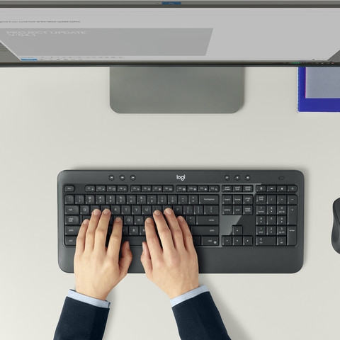 Logitech MK540 Advanced Draadloze Toetsenbord en Muis AZERTY | Coolblue | Toetsenbord en muis sets