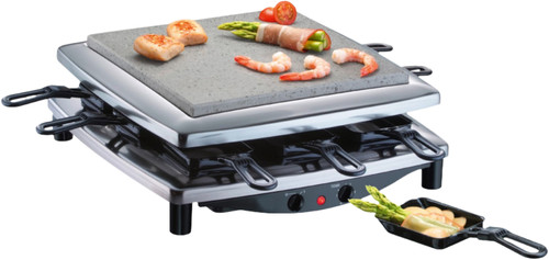 Steba Steengrill gourmet raclette RC3 Plus Chroom - Coolblue - Voor 23 ...